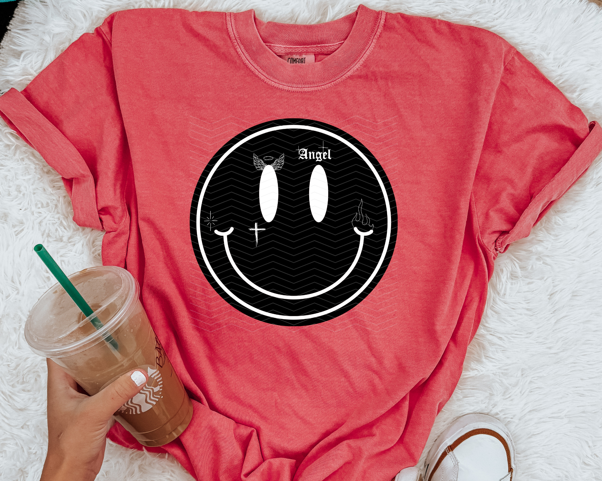 Edgy Smiley DTF TRANSFER – TheNeonFlamingoShop