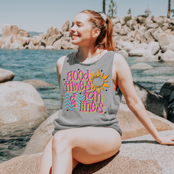 Good Times & Tan Lines DTF TRANSFER – TheNeonFlamingoShop