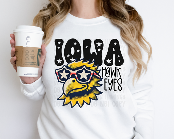 Iowa Hawkeyes Cartoon Mascot DTF TRANSFER – TheNeonFlamingoShop