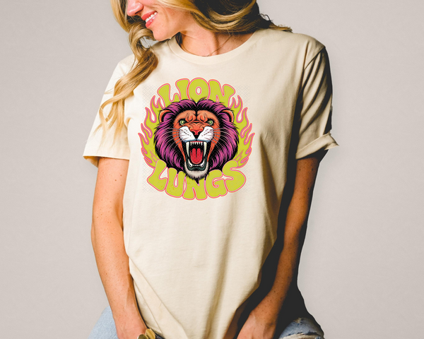 Lion Lungs DTF TRANSFER – TheNeonFlamingoShop