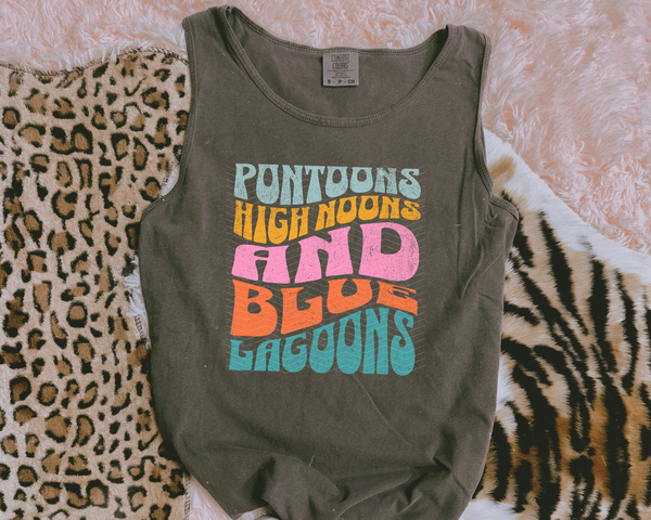 Pontoons High Noons and Blue Lagoons DTF TRANSFER – TheNeonFlamingoShop